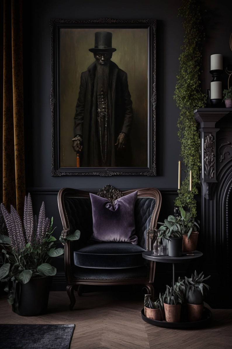 Papa Legba Art Print Wall Hanging Home Decor Voodoo Vodou New Orleans ...