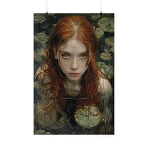 Naiad Art Print, Water Nymph Mermaid, Nature Spirit, Greek Mythology ...