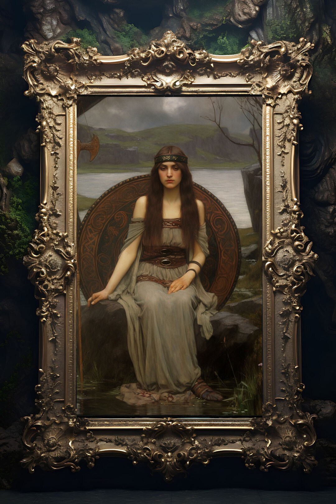 Macha Celtic Mythology Goddess Digital Art Print Poster Home Decor Wall ...