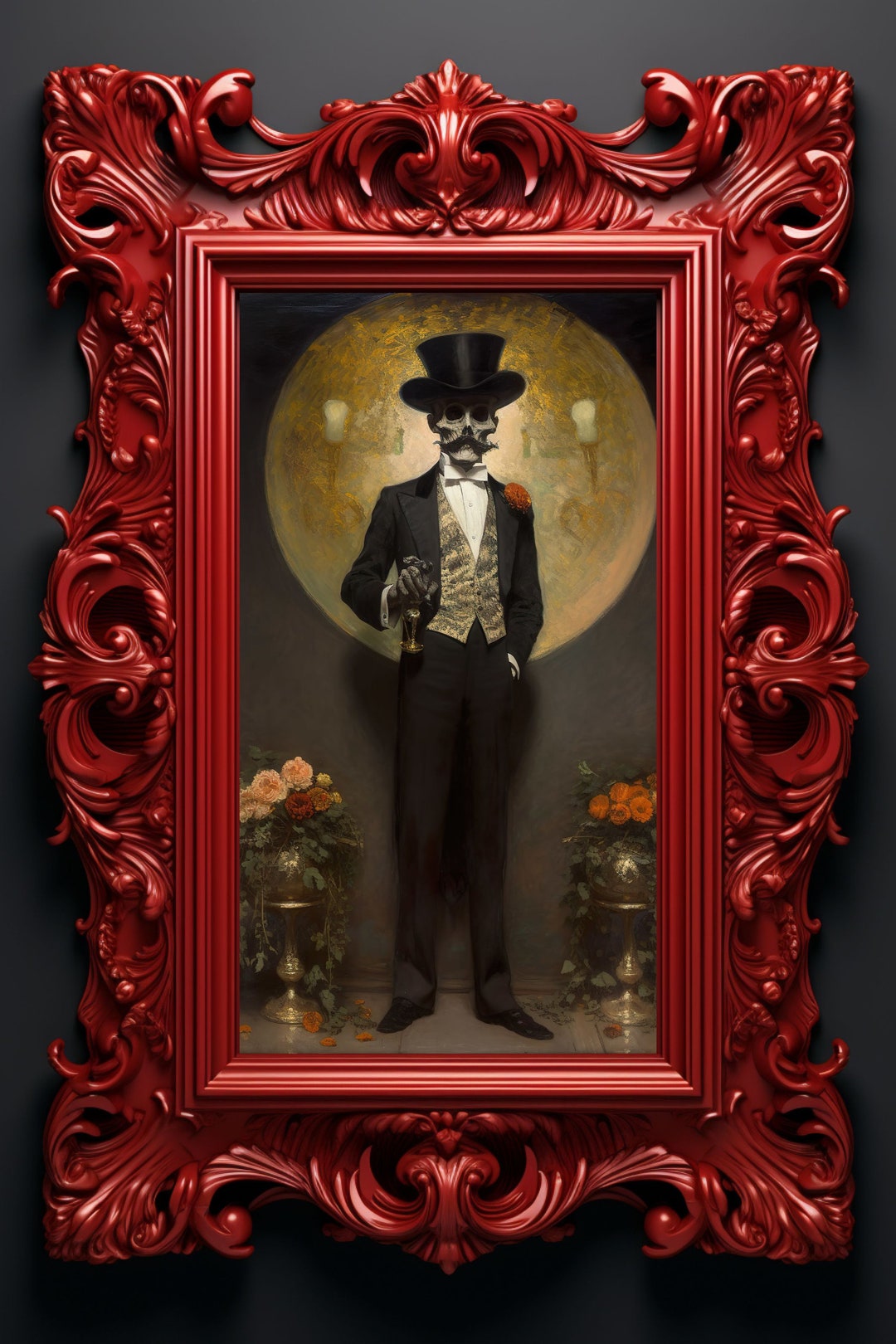 El Catrin Day of the Dead Dia De Los Muertos Calavera Skeleton Sugar ...