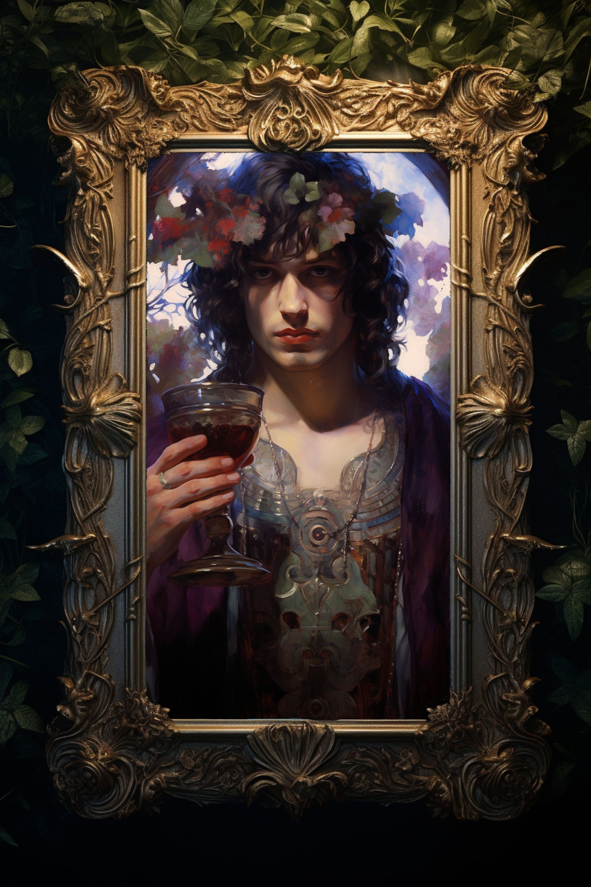 Dionysus Art Print Poster Home Wall Decor Bacchus Wine - Etsy