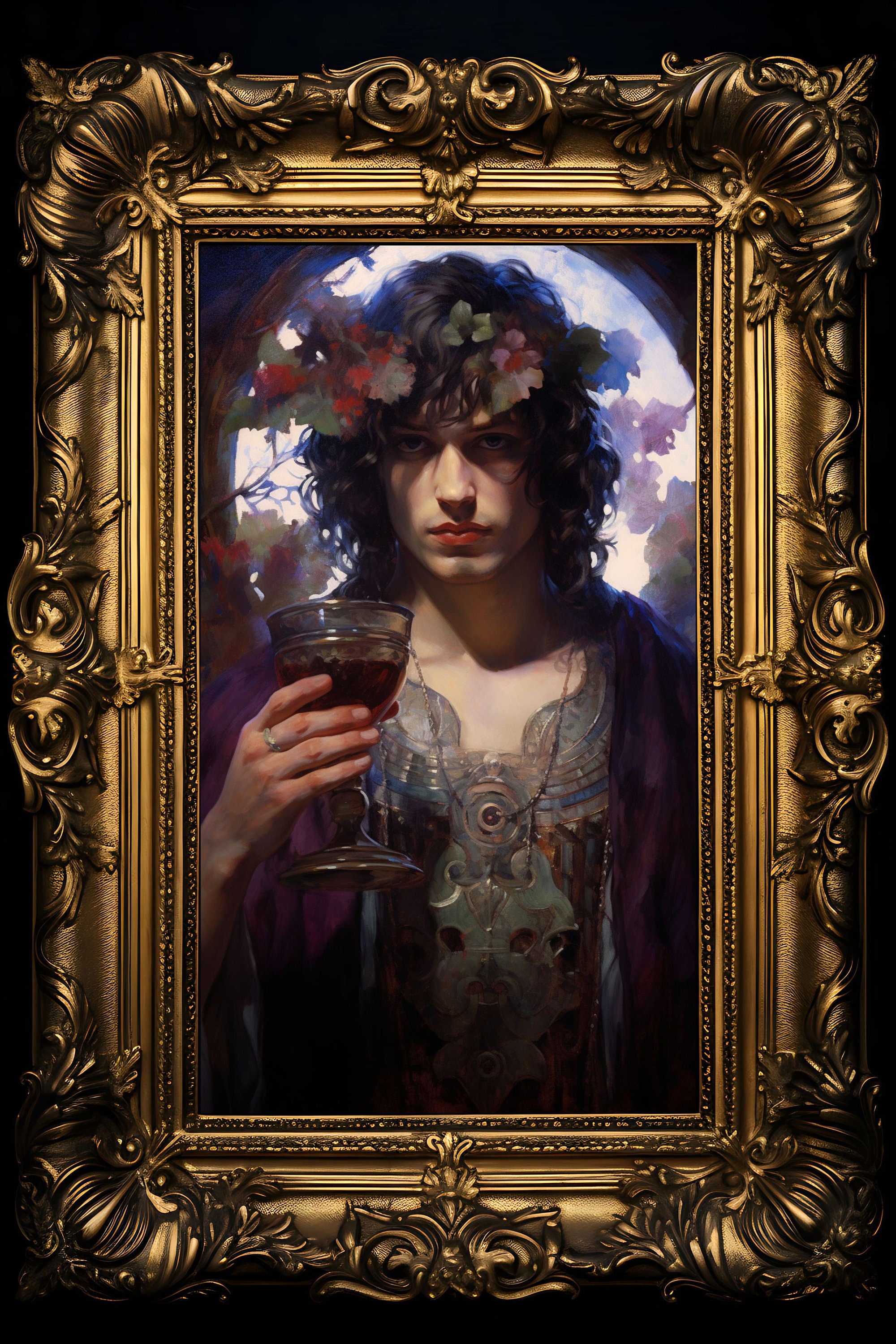 Dionysus Art Print Poster Home Wall Decor Bacchus Wine - Etsy