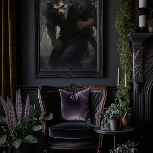 Lycan Art Print, Wall Hanging, Home Decor, Werewolf Wolfman Wolf ...