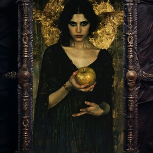 Eris Greek Goddess Art Print: Golden Apple, Dark Gothic Fantasy Decor ...