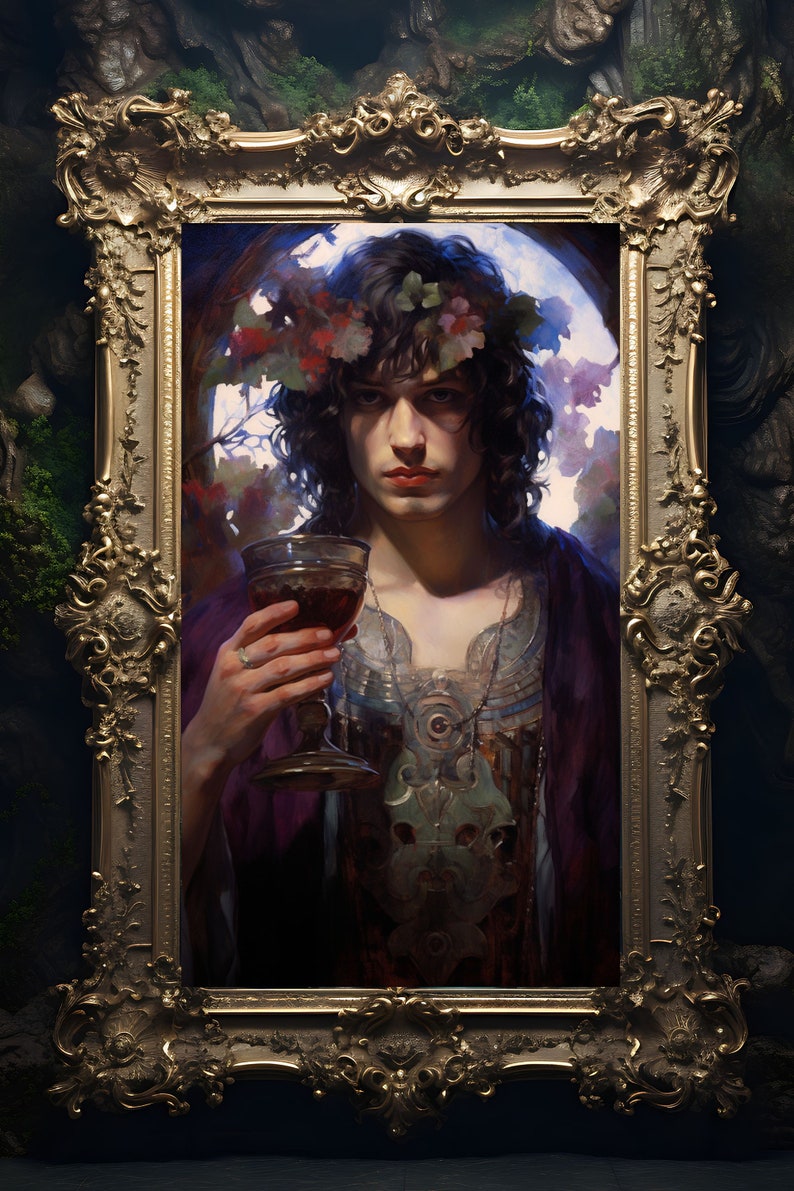 Dionysus Art Print Poster Home Wall Decor Bacchus Wine - Etsy