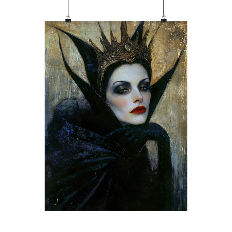 Wicked Queen Art Print: Dark Gothic Snow White Fairytale - Etsy
