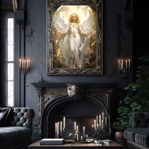 Eos Goddess of the Dawn Art Print Wall Hanging Home Decor Greek Winged ...