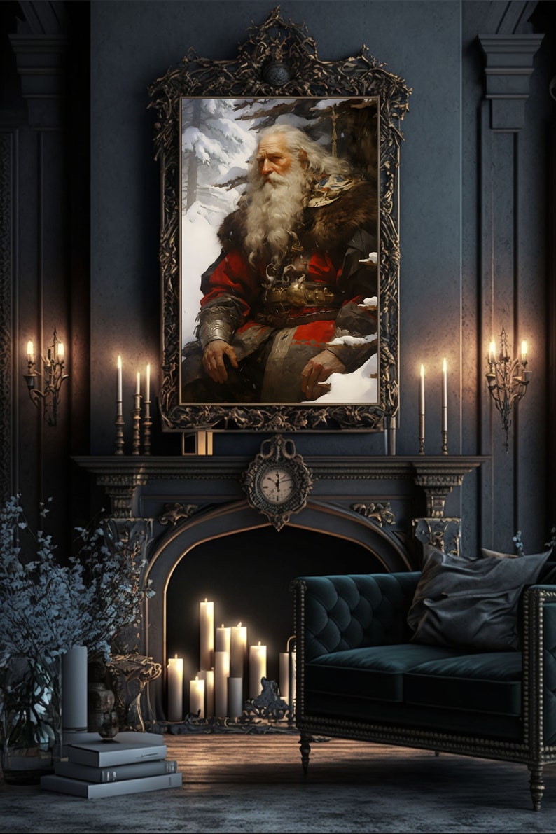 Jólfaðr Yule Father Art Print: Norse Yuletide Home Decor - Etsy