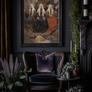 The Norns Art Print: Norse Mythology Poster, Viking Decor - Etsy