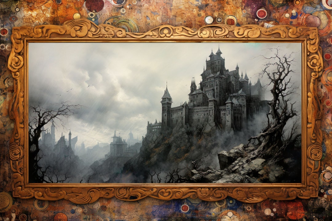 Gothic Castle Art Print Poster Wall Home Decor Dark Fantasy - Etsy
