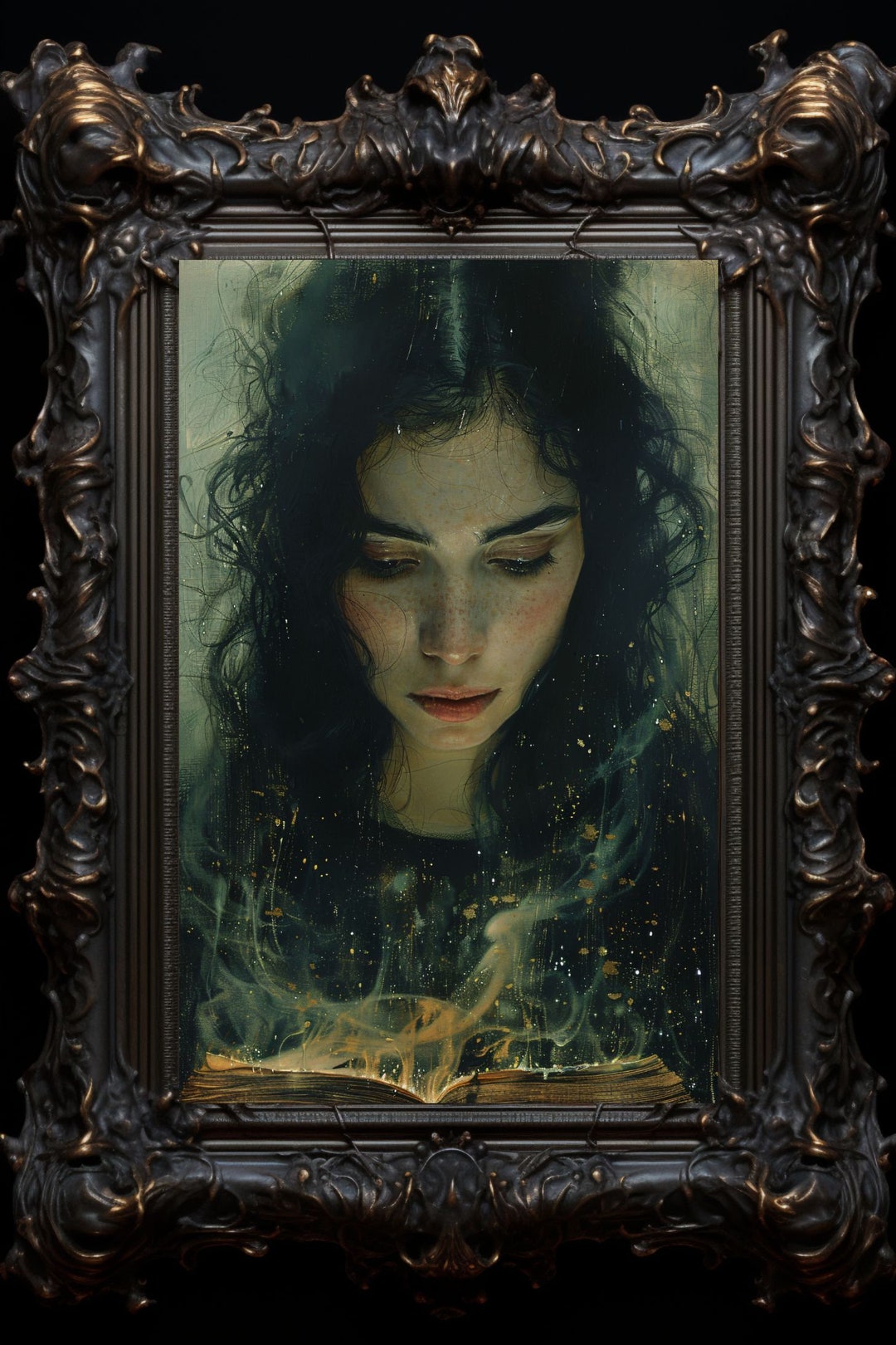 Spellbound Art Print, Magical Book Grimoire, Ancient Arcane Sorcery ...