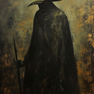 Plague Doctor Art Print: Dark Gothic Medieval Home Decor - Etsy