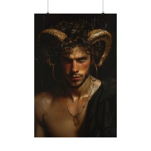 Satyr Art Print, Home Wall Decor, Pan Faun Greek Mythology, Ancient ...