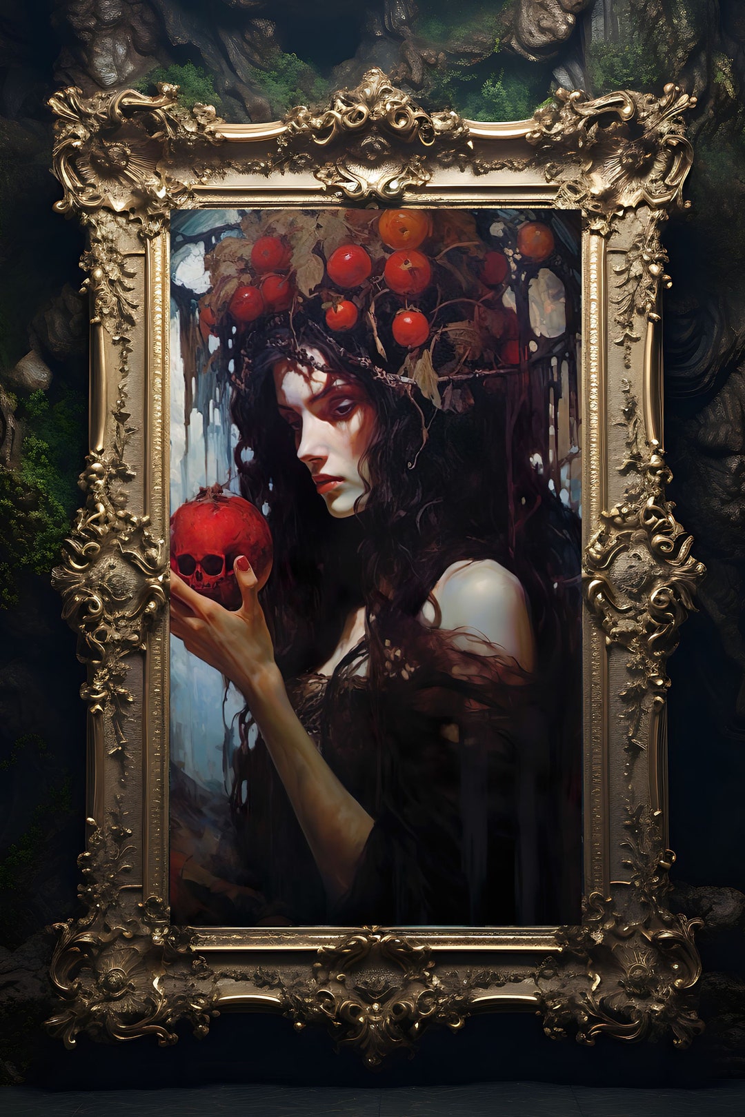 Persephone Queen of Hades Art Print Poster Home Decor Greek Goddess ...