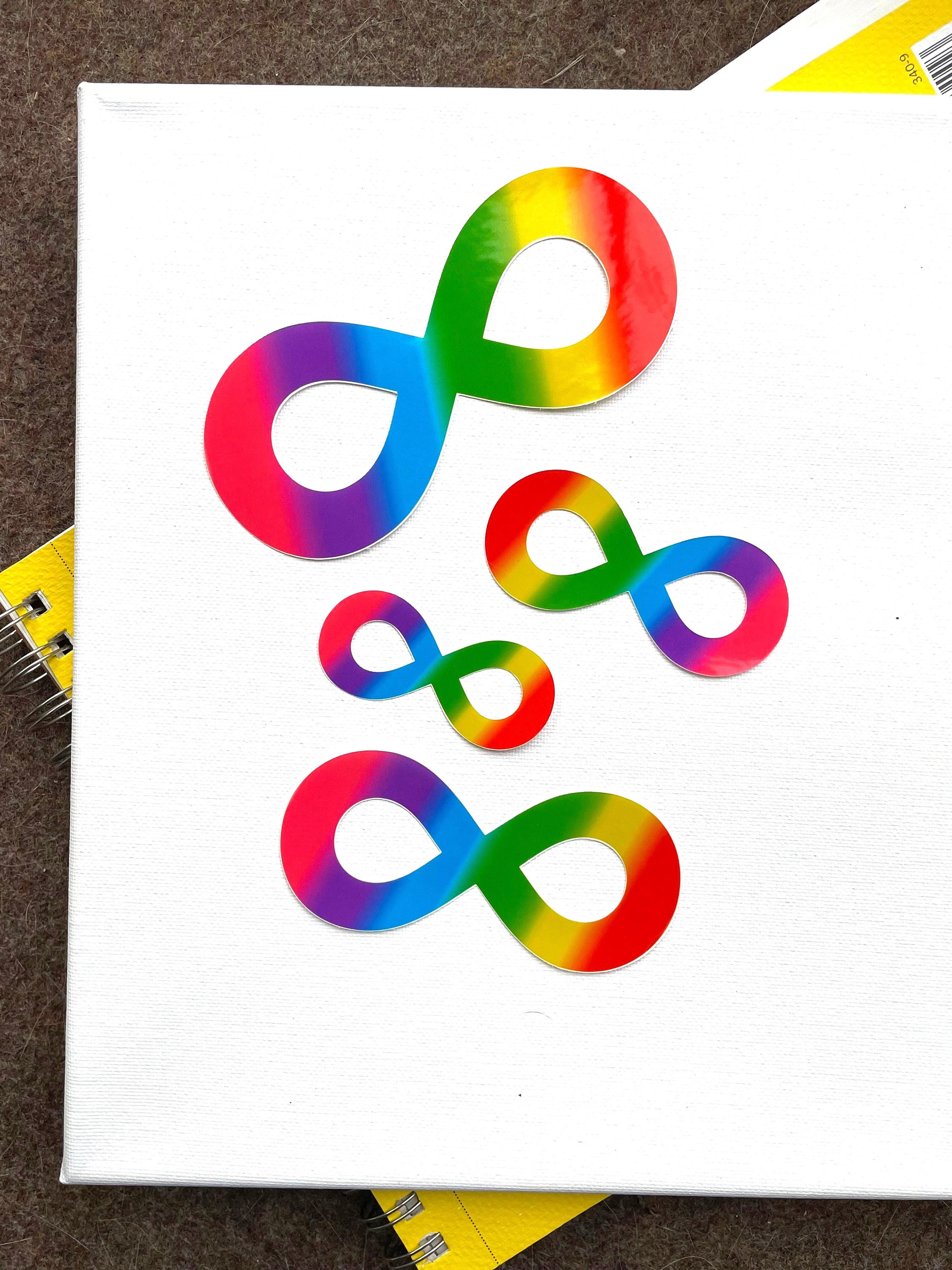 Autistic Queer Infinity Sign Pride Sticker - Etsy