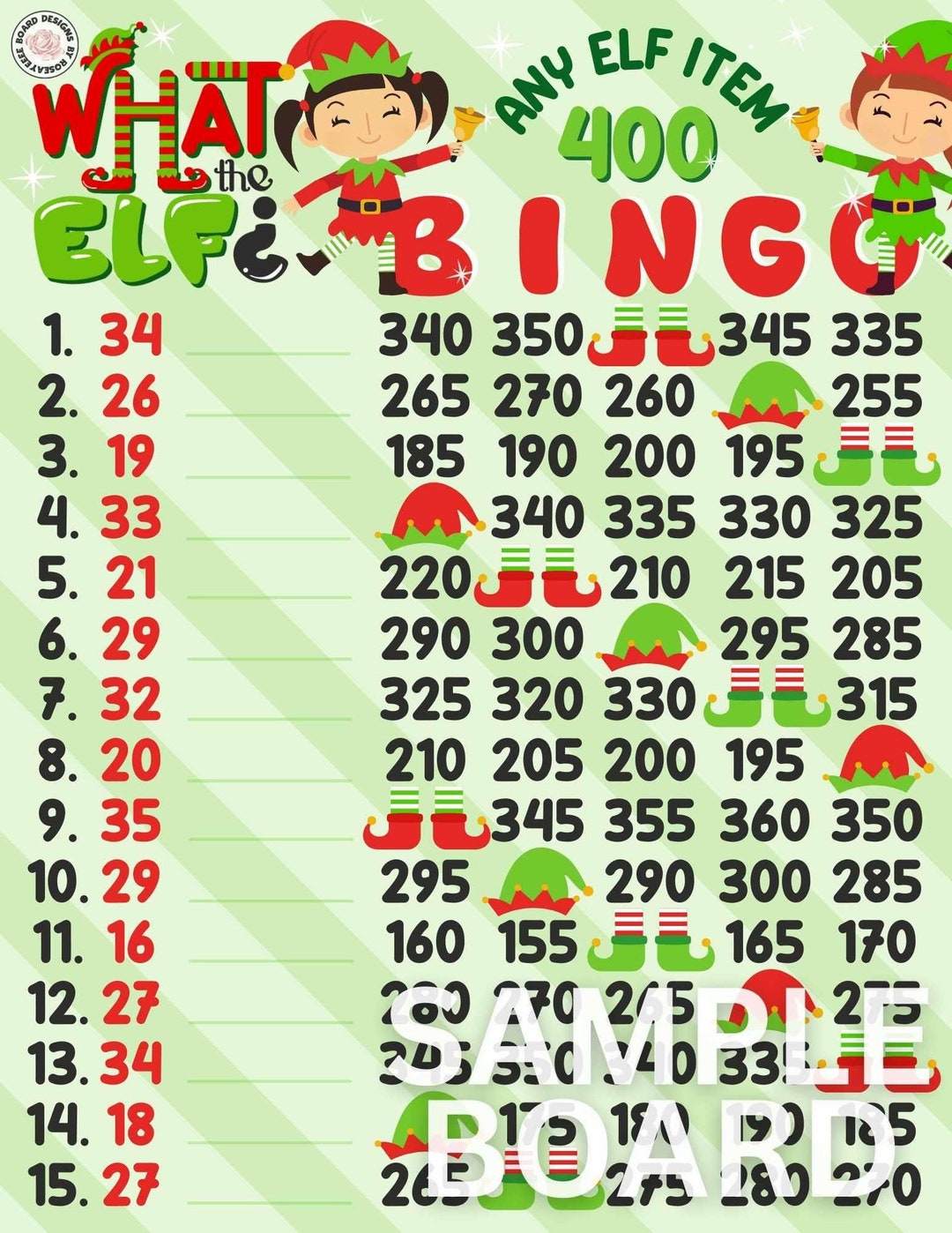 DECEMBER! What the Elf? 400 *2 Versions* Reg. WTA & Pro. Boards, 15 ...