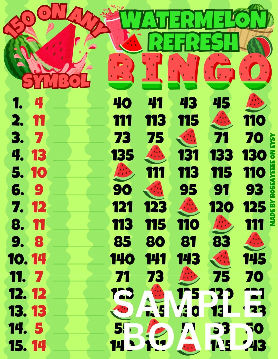 Watermelon Refresh 150 *2 Versions* Reg. WTA & Pro. Board (min. 25), 15 ...