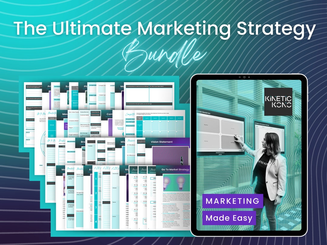The Ultimate Marketing Strategy Bundle Marketing Templates Marketing ...