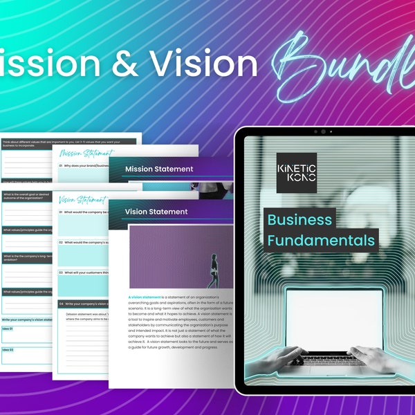 Mission Vision Business Template - Etsy