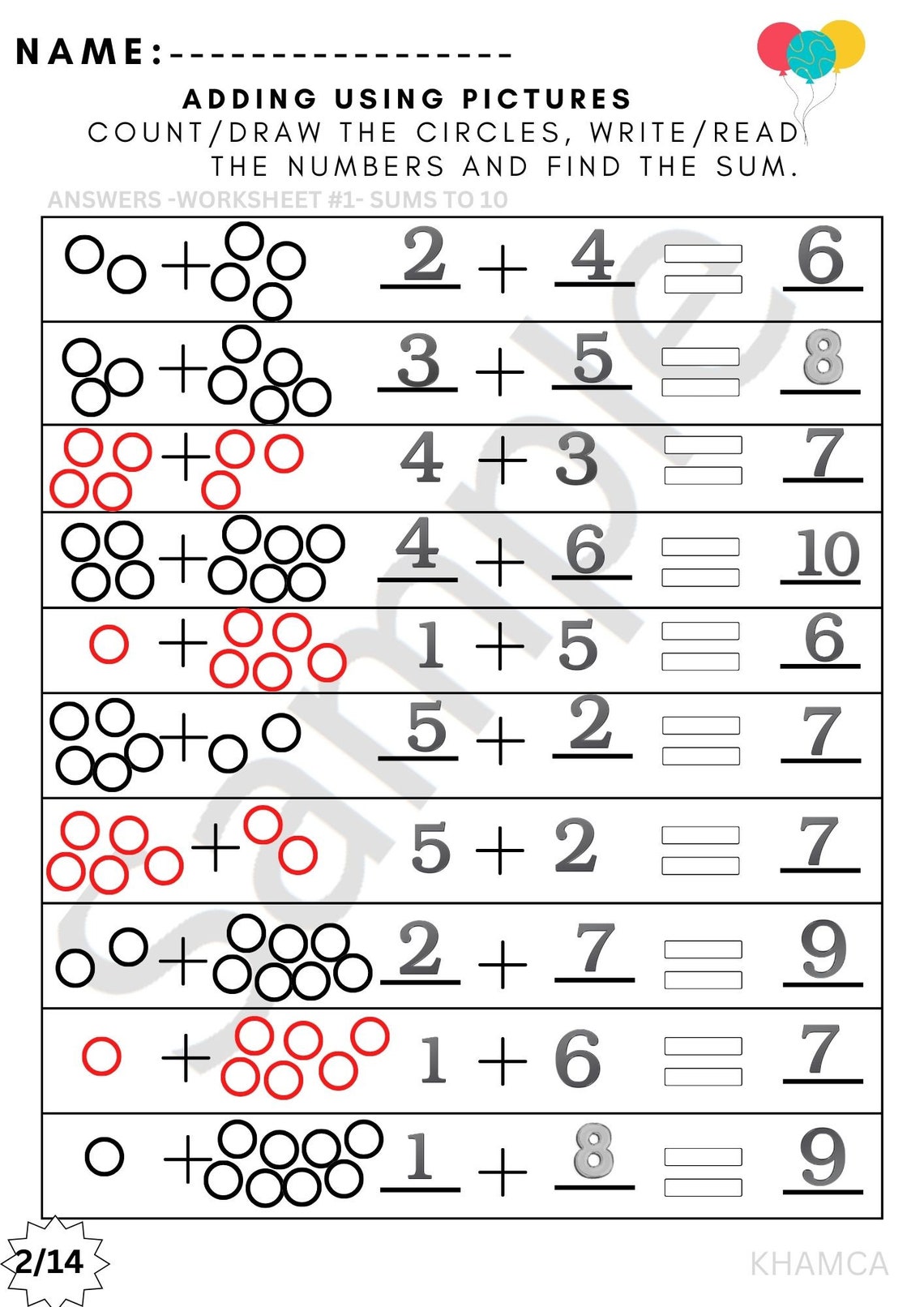 24 Printable Addition and Subtraction Worksheets. Adding Using Pictures ...