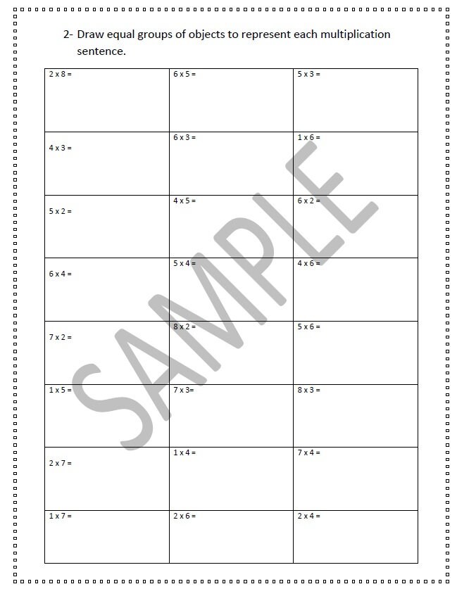 Understand Multiplication Grade 3 - Etsy