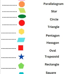 2D Shapes, Shapes Flashcards, Geometric Shapes Flash Cards, Digital ...