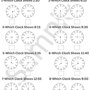 Telling the Time Worksheets Digital and Analog Clocks Included ...