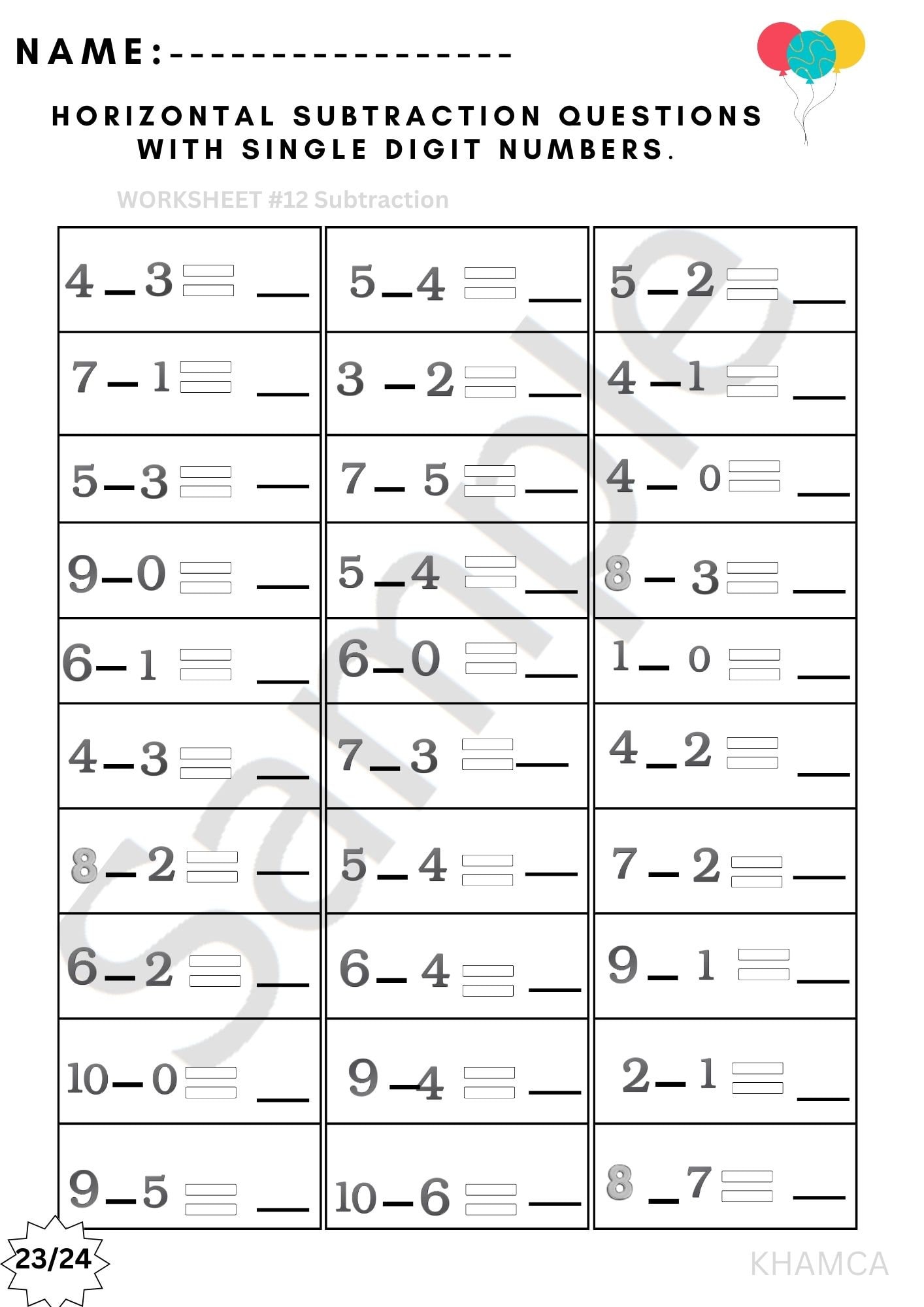 24 Printable Addition and Subtraction Worksheets. Adding Using Pictures ...