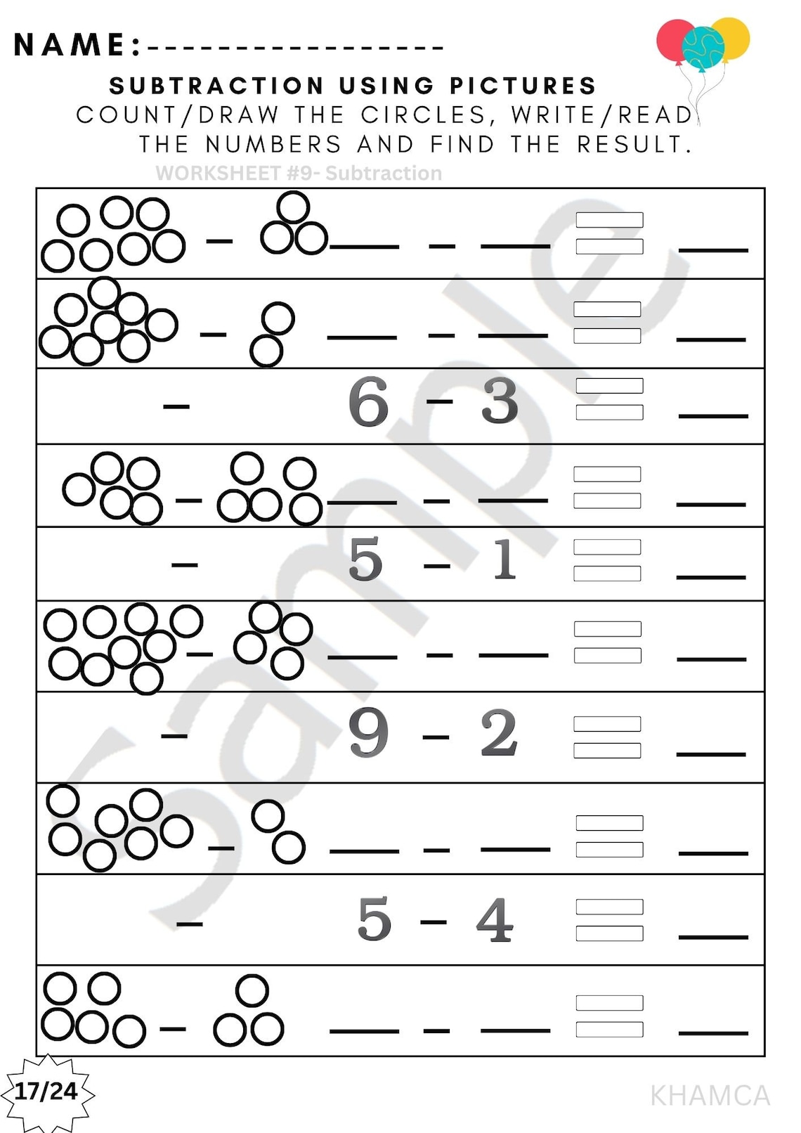 24 Printable Addition and Subtraction Worksheets. Adding Using Pictures ...