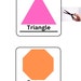 2D Shapes, Shapes Flashcards, Geometric Shapes Flash Cards, Digital ...
