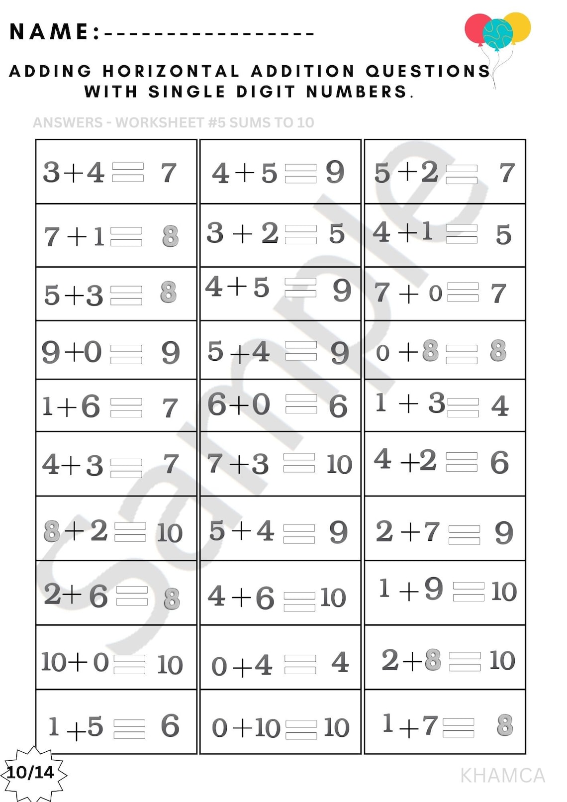14 Printable Addition Worksheets With Answers . Three Digits Addition ...