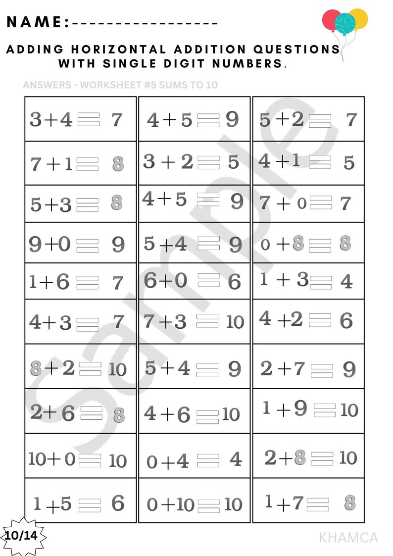 14 Printable Addition Worksheets With Answers . Three Digits Addition ...