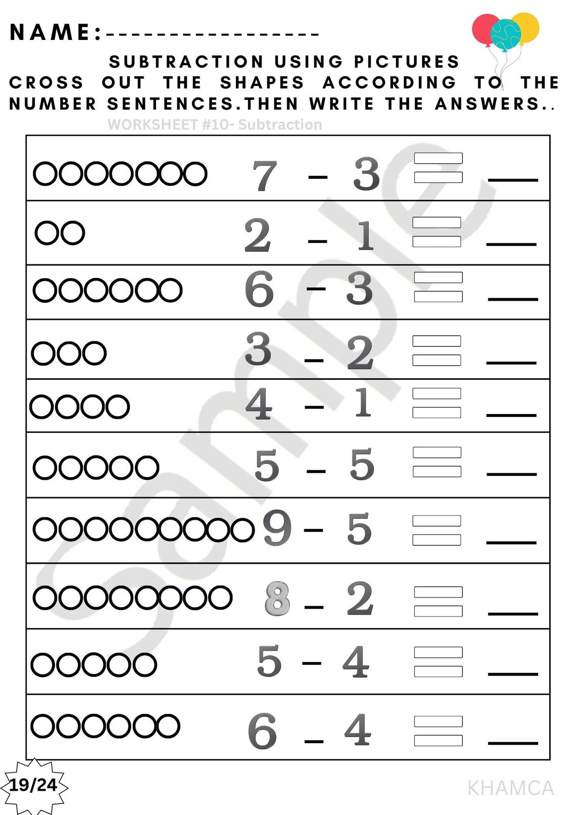 24 Printable Addition and Subtraction Worksheets. Adding Using Pictures ...