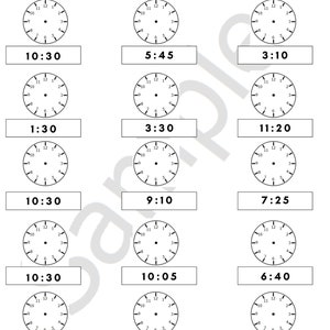 Telling the Time Worksheets Digital and Analog Clocks Included ...