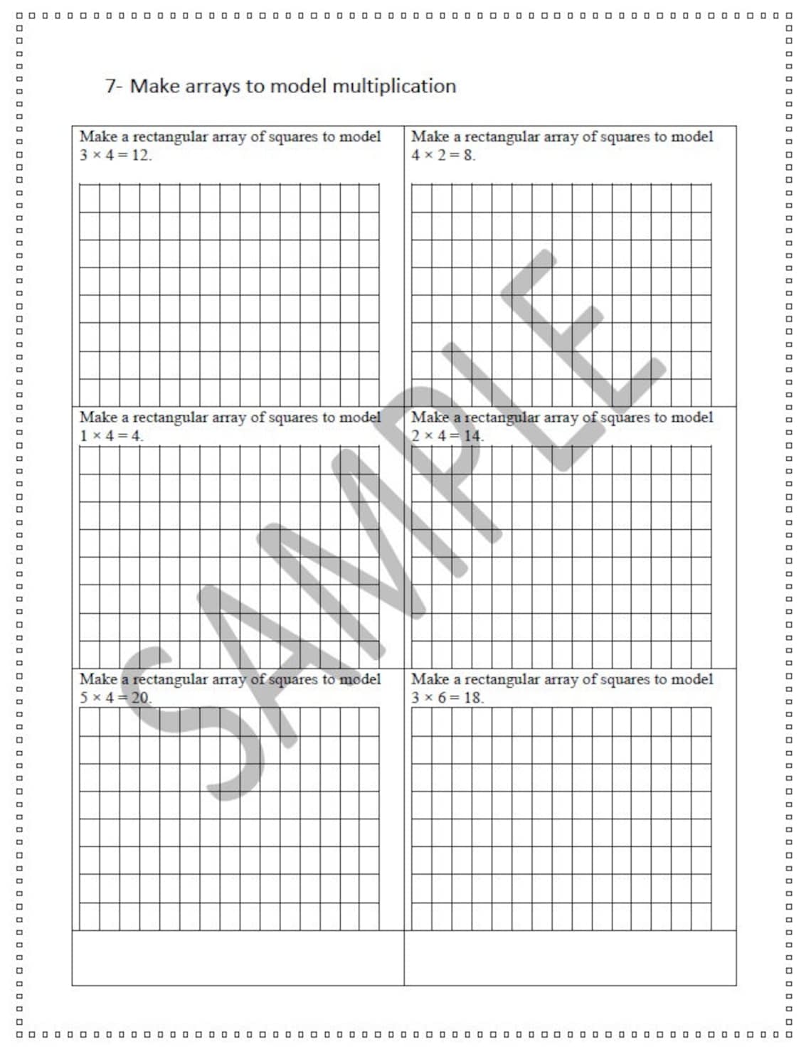 Understand Multiplication Grade 3 - Etsy