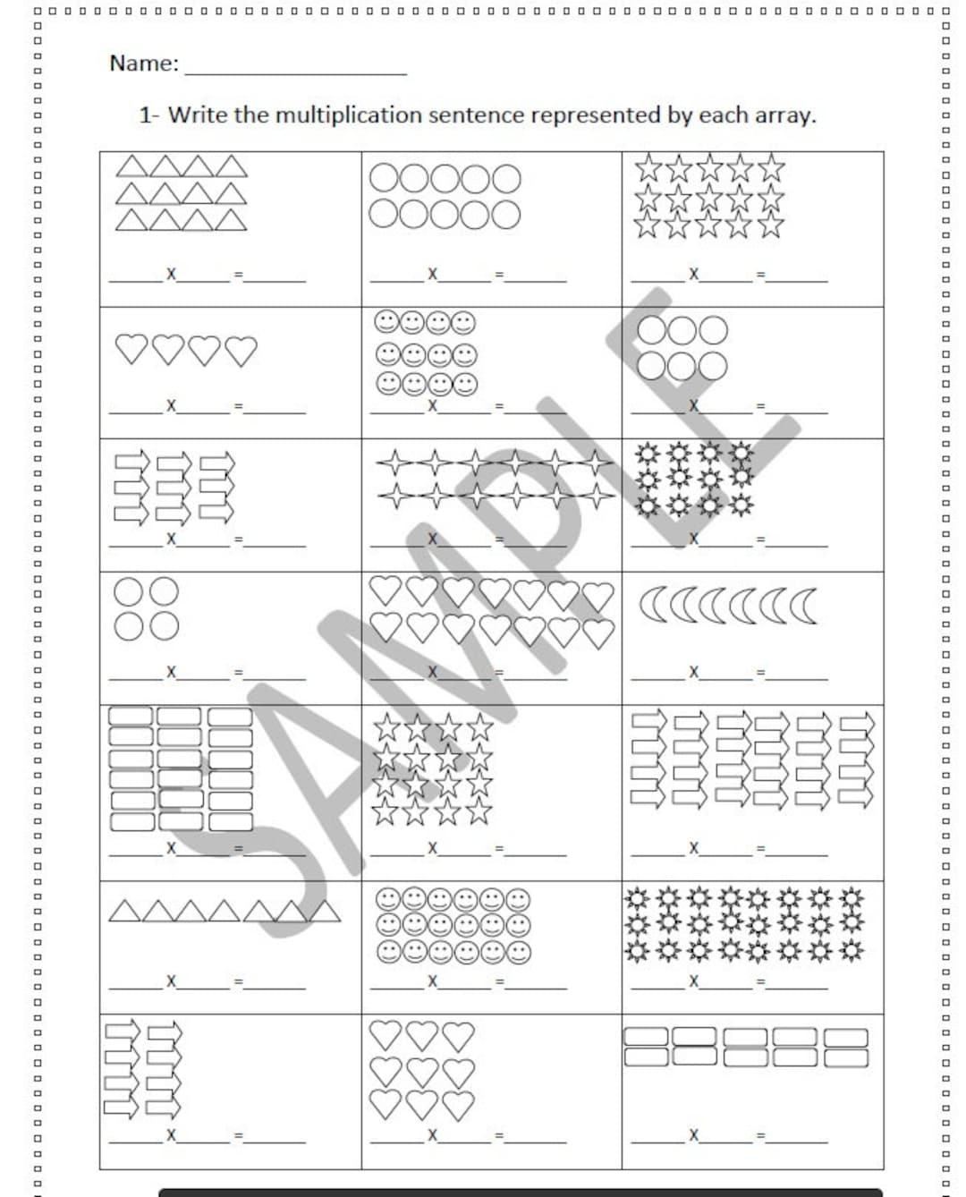 Understand Multiplication Grade 3 - Etsy