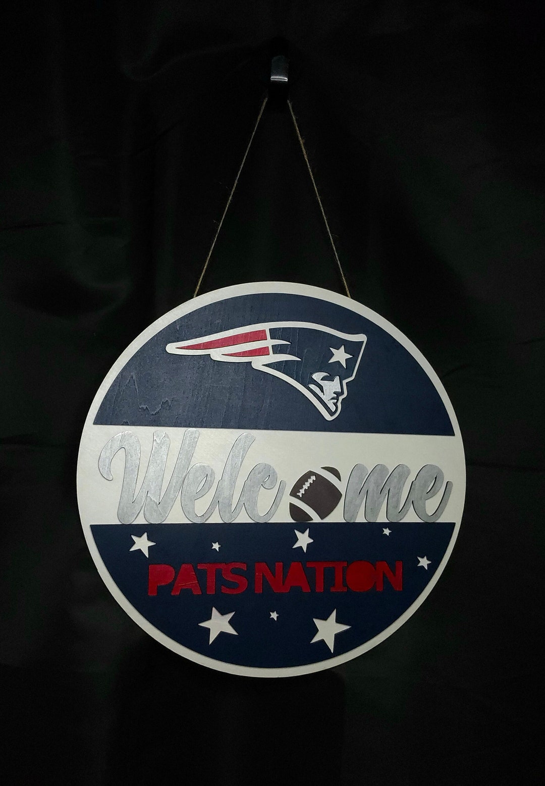 Welcome Patriots "pats Nation" Door Sign - Etsy