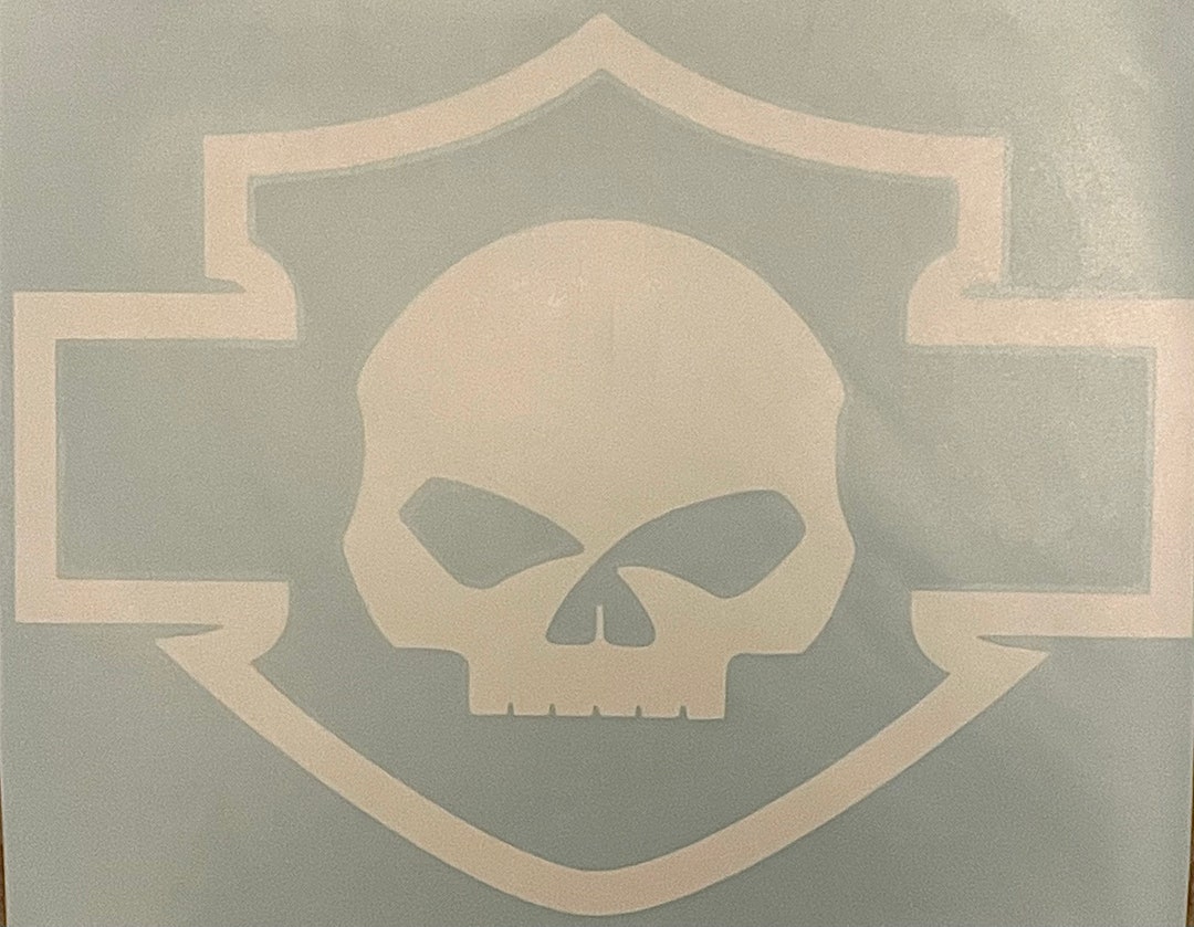 Skull and Shield Decal - Etsy