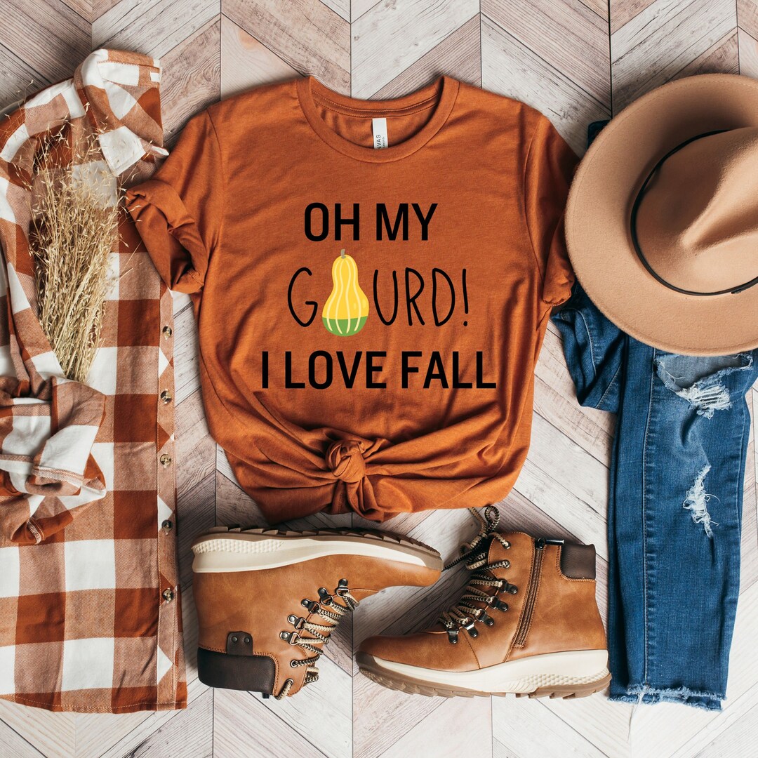 I Love Fall Shirt Fall Gourd Shirt Fall Shirt Fall Vibes - Etsy