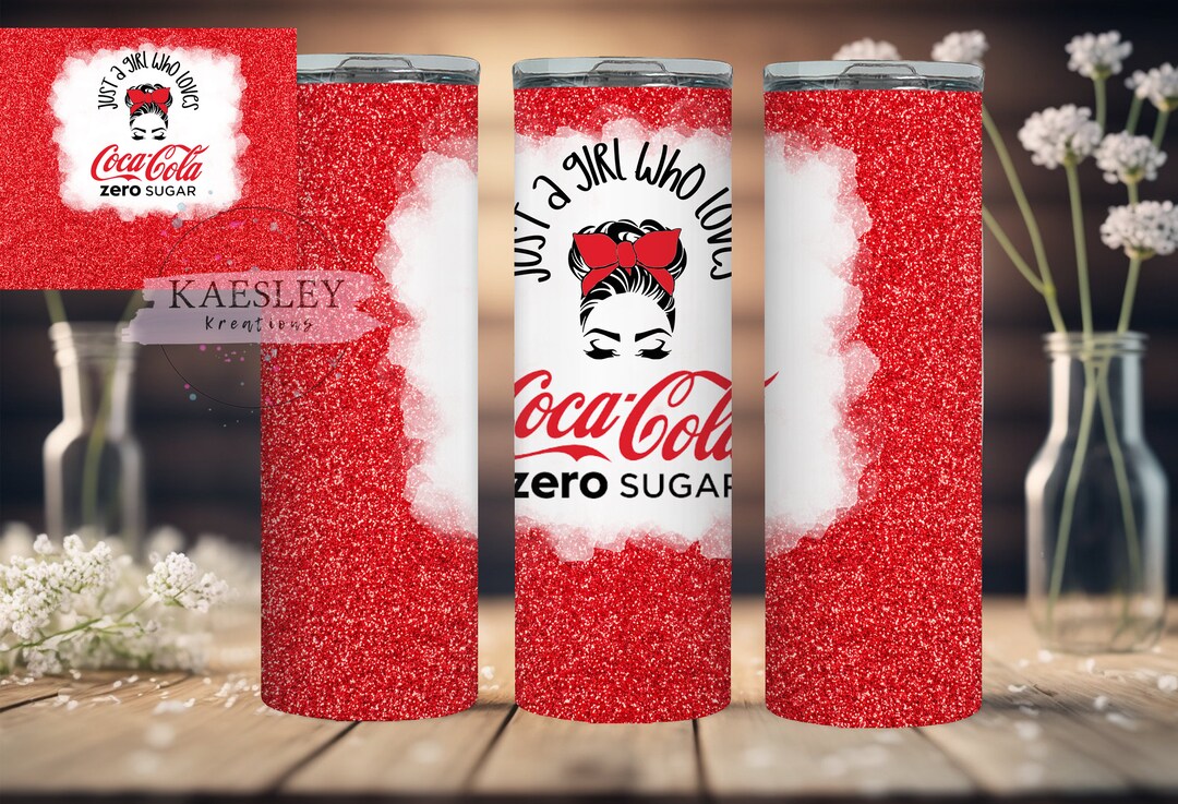 20oz Skinny Tumbler Wrap, Coke Zero Girl Design, Coke Zero Girl Tumbler ...