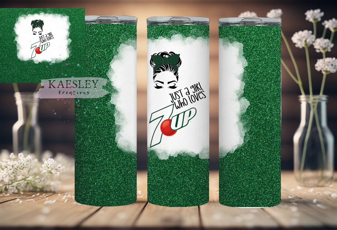 20oz Skinny Tumbler Wrap, 7up Girl Design, 7up Girl Tumbler Png, Digital Download, 7up Girl ...