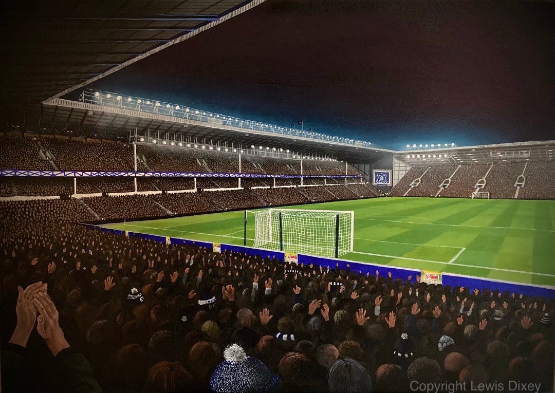 Everton FC Art Print - Goodison Park A4 - Etsy