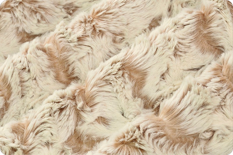 Pecan Minky Fabric, Luxe Cuddle® Alpine Pecan, Natural Lux Cuddle Minky ...