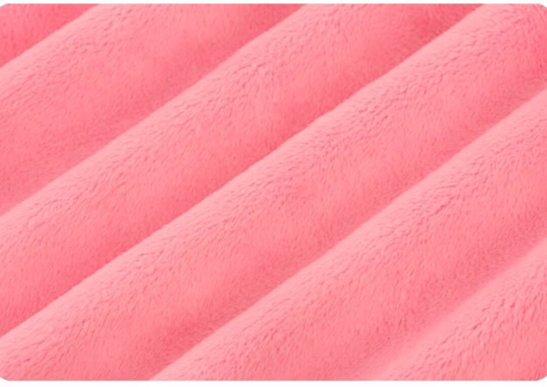 Pink Bubblegum Cuddle 3 Shannon Fabric, Solid Cuddle3 Pink Minky From ...