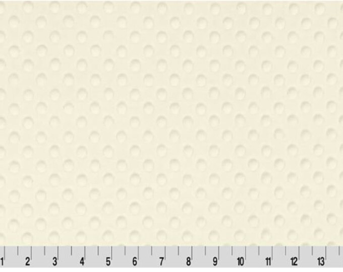Ivory Minky, Cuddle® Dimple Ivory, White Minky Fabric, Minky Fabric by ...
