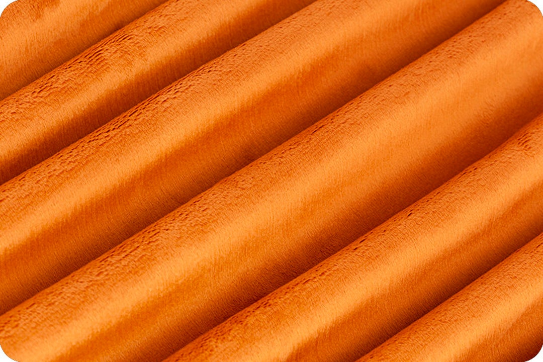 Rust Orange Minky Fabric, Solid Cuddle® 3 Rust Minky, Rust Cuddle 3 ...