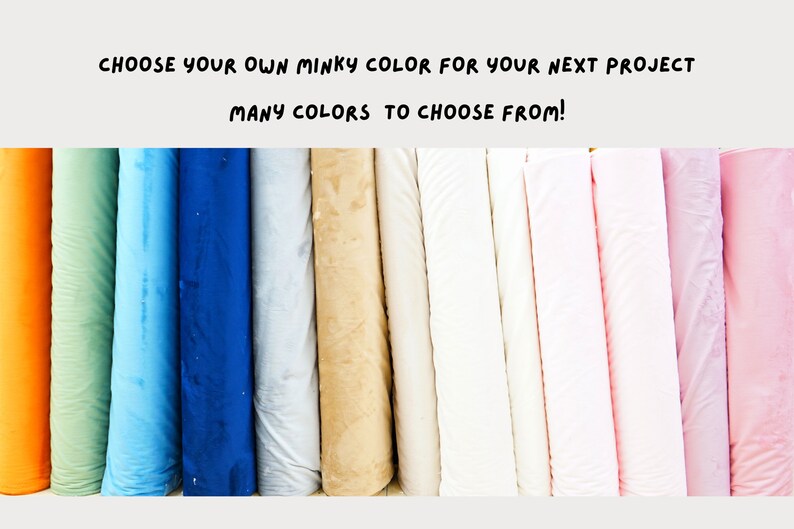 Minky, Smooth Solid Soft Minky Fabric for Blankets, Crafts, Embroidery ...