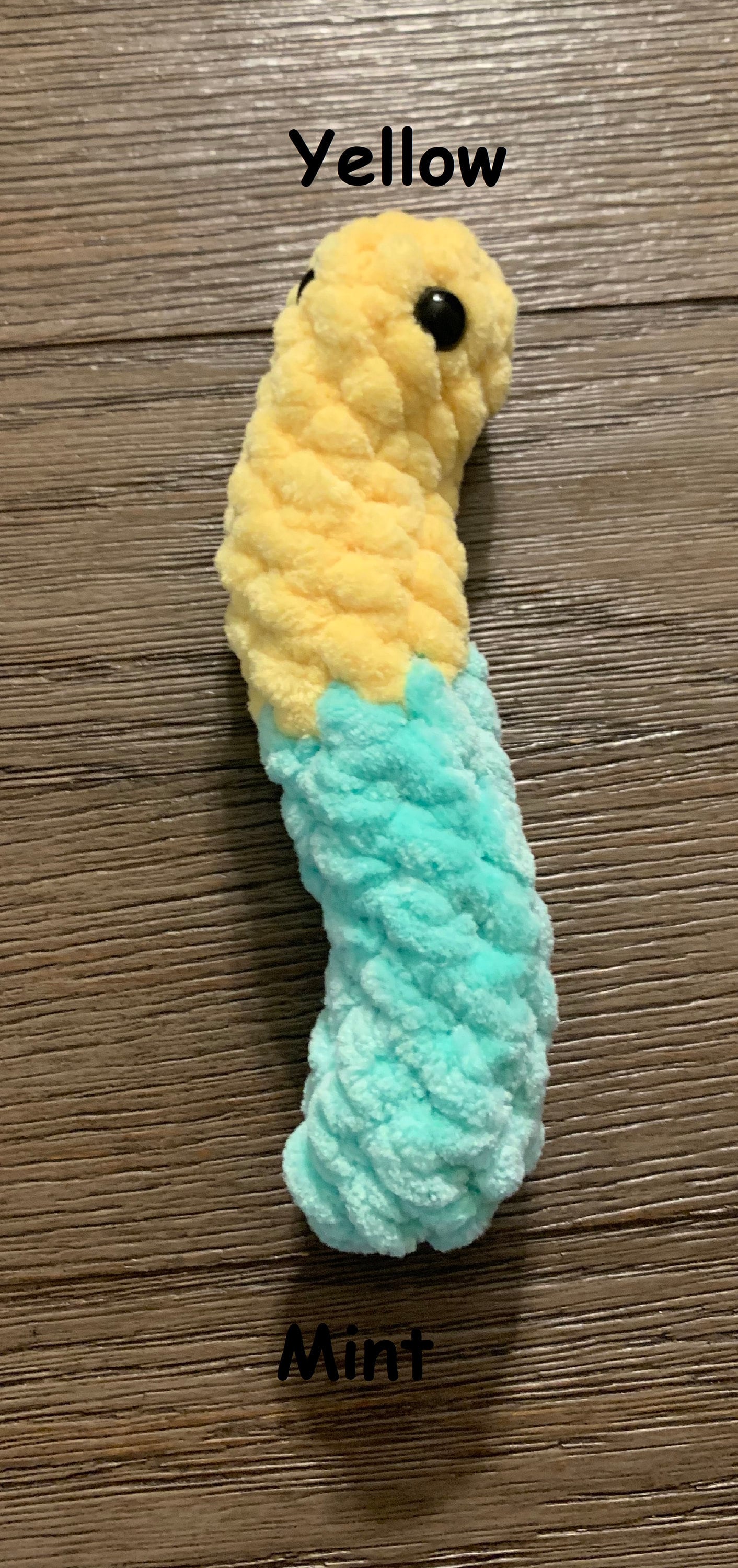 Gummy Worm Worry Worm Crochet Plushie - Etsy