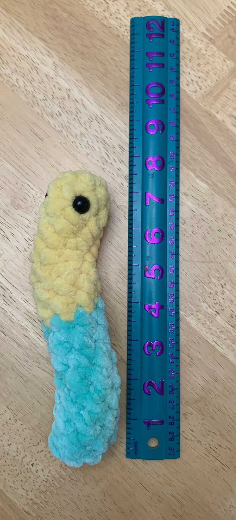 Gummy Worm Worry Worm Crochet Plushie - Etsy