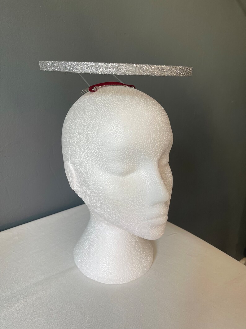 Floating Silver Glitter Angel Halo - Etsy